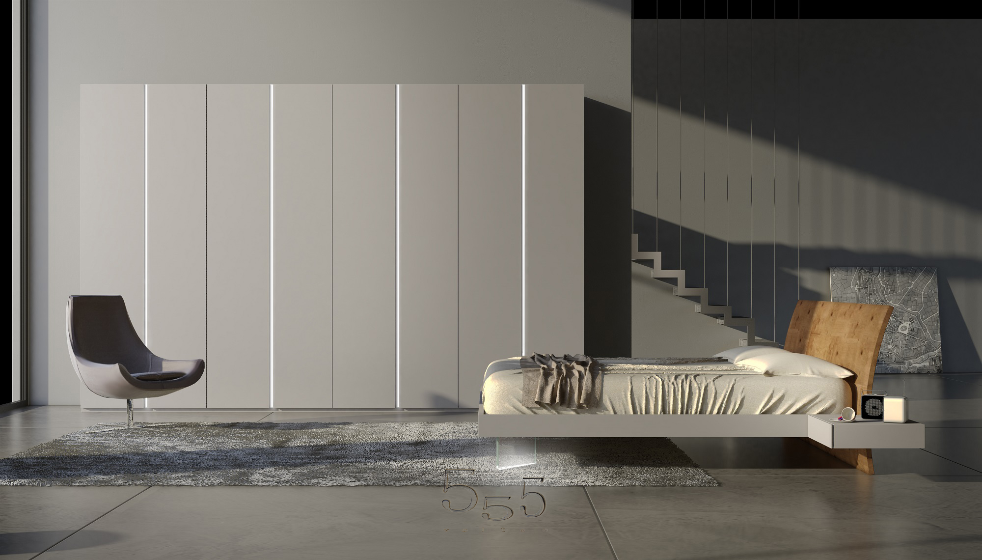 Mobili moderni per camera da letto: letti, armadi e comodini per zona notte